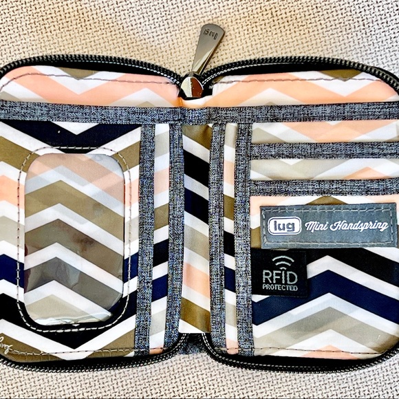 lug | Bags | Lug Handspring Mini Rfid Wallet Heather Grey Nwot | Poshmark